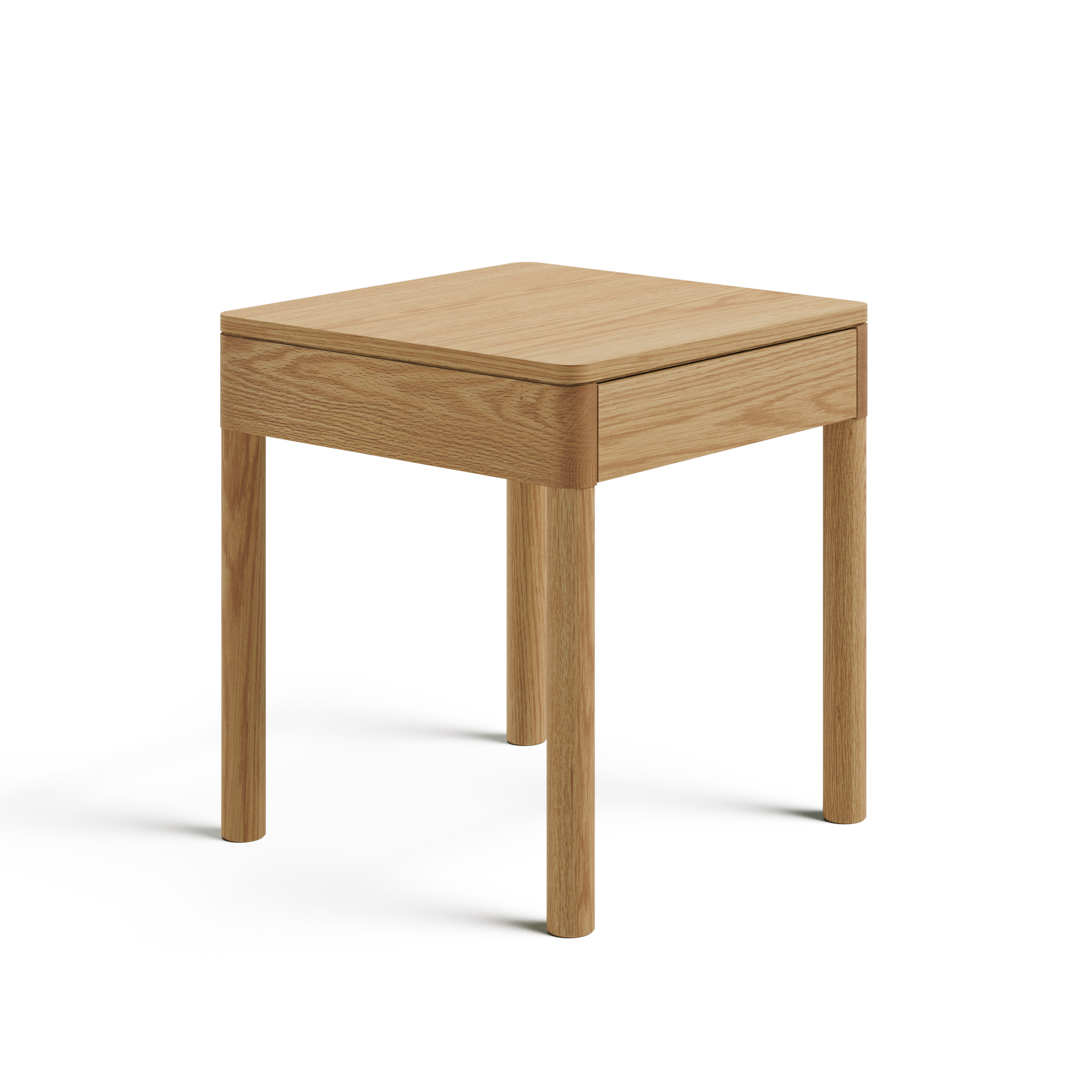 Solid Timber Bedside Table | Wooden Sidetable for Bedroom & Living Room ...