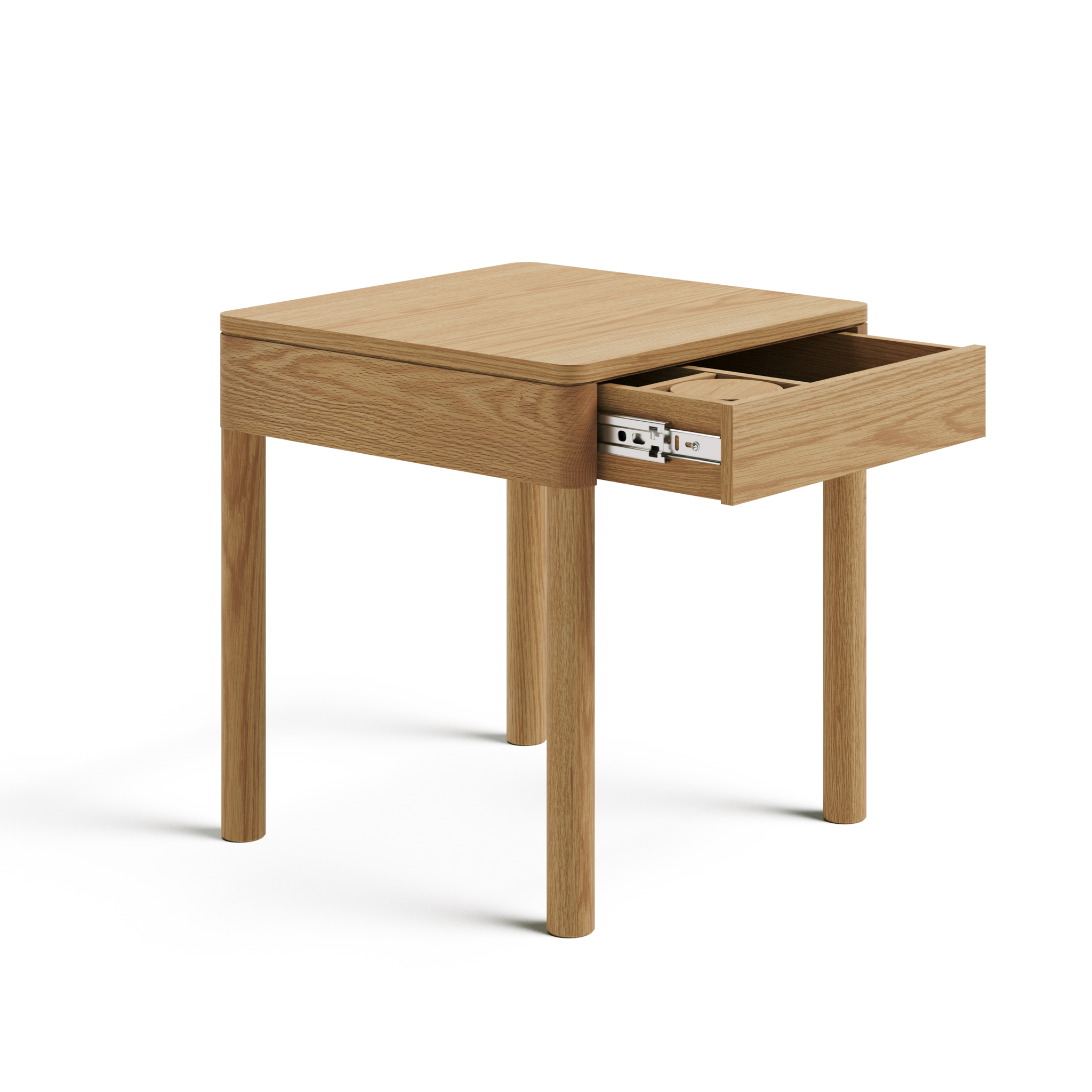 Solid Timber Bedside Table | Wooden Sidetable for Bedroom & Living Room ...